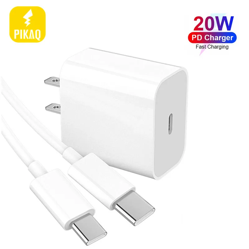 Pd USB C 20w adaptador de energia carregador telefone inteligente carregador rápido para ipad ...