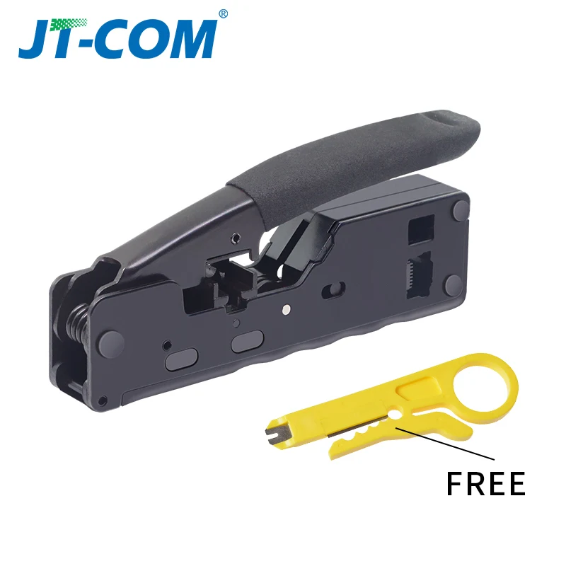 RJ45 Tool Network Crimper for RJ45 Cat7 Cat6 Metal Clips Pliers Modular ...