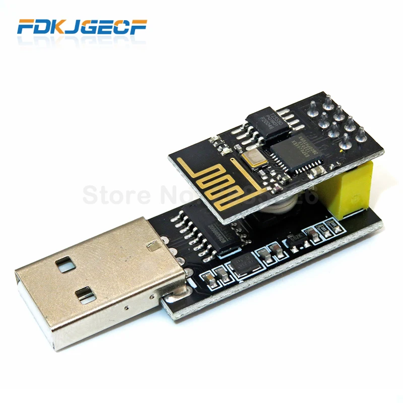 ESP01 Programador Adaptador UART GPIO0 ESP 01 Adaptater ESP8266 CH340G USB para ESP8266 Serial ...