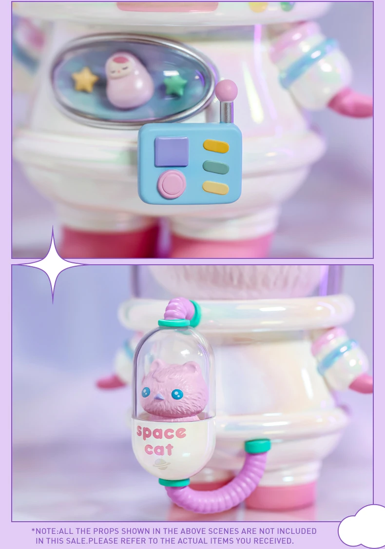 Pop Mart Pucky Planet Explorer-space Cat Astronaut Figuring Birthday ...