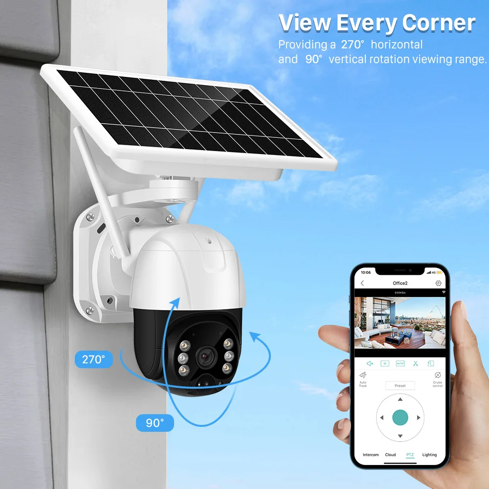 8W-Solar-Panel-Outdoor-Camera-Waterproof-Wireless-3MP-WiFi-IP-PTZ ...