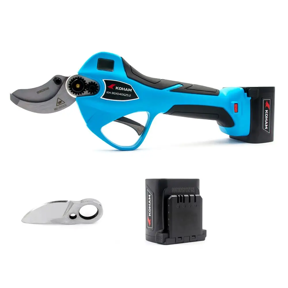 KOHAM-25-2V-Cordless-Rechargeable-Battery-Secateurs-Electric-Pruning ...