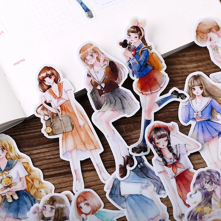 19pcs Anime girl stickers/Scrapbooking Stickers /Decorative Sticker ...