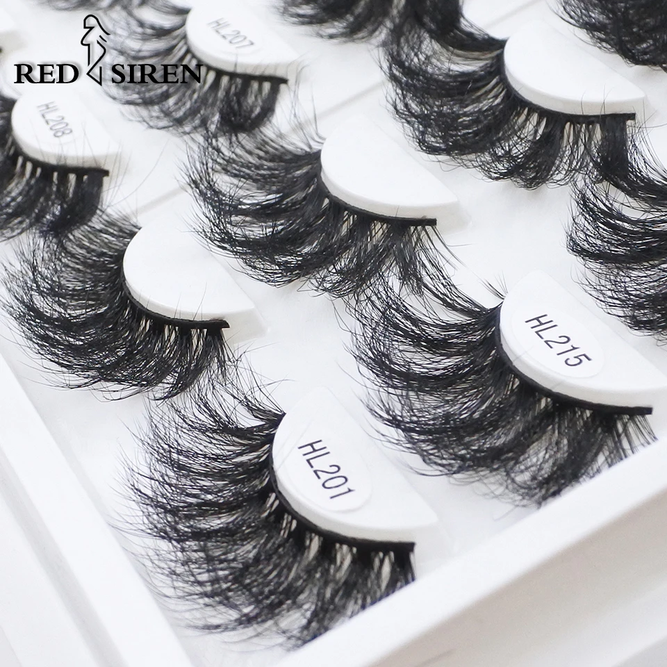 RED-SIREN-Mink-Lashes-25mm-New-Fluffy-Faux-Mink-Eyelashes-Dramatic ...