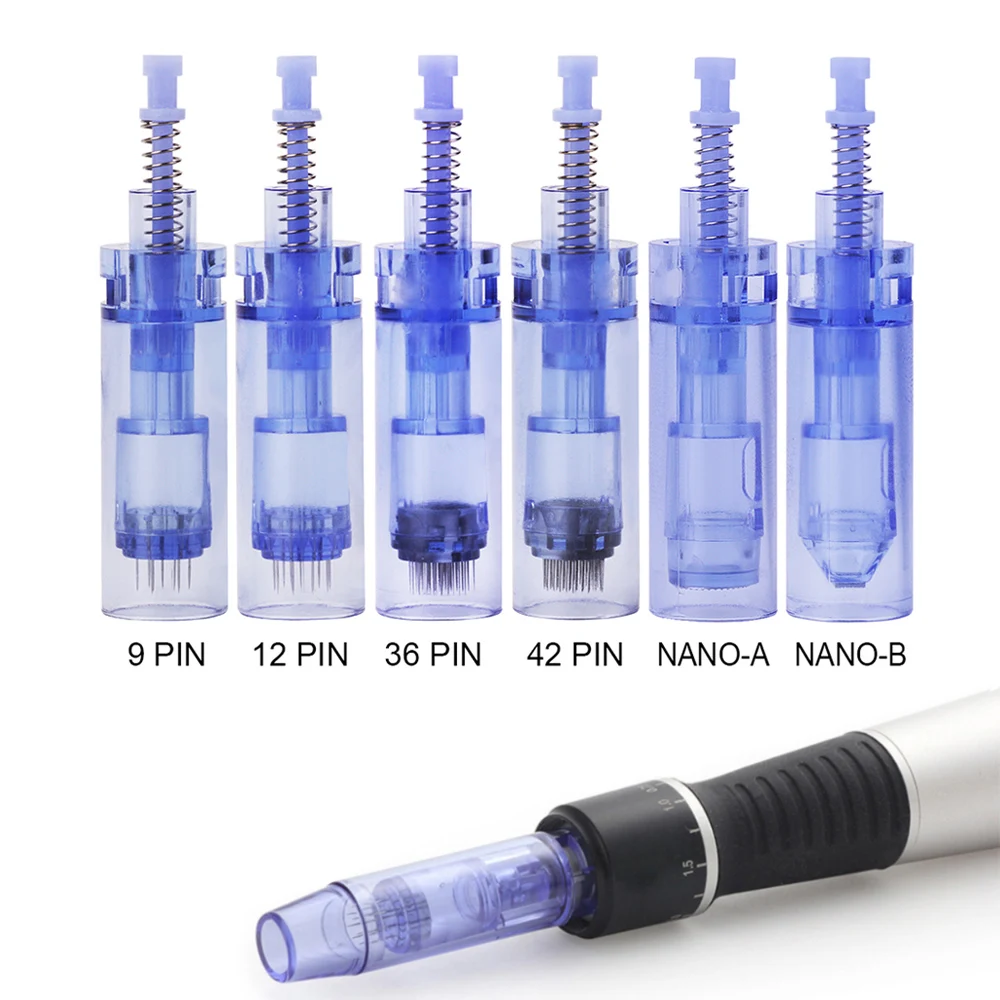 10/50pcs Electric Derma Pen Needle 9/ 12/ 36/ 42/ Nano Cartridges ...