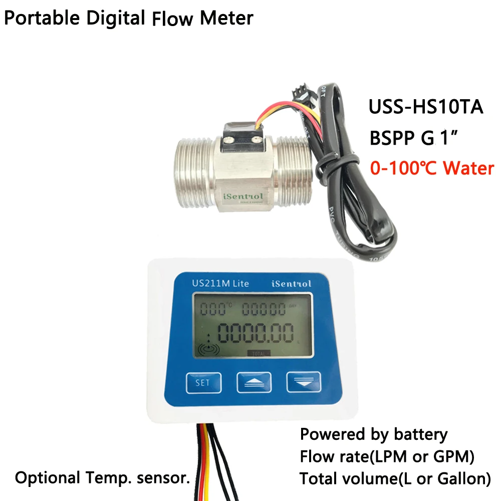 Digital Flow Meter Stainless Steel | Digital Flow Meter Reader Display ...