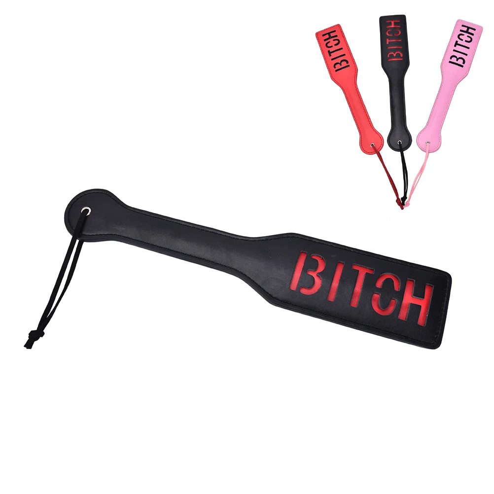 복종적인 노예 변태 페티쉬 BDSM 채찍 고문 기어 암캐 블랙 레드 핑크 BlTCH SM Flog Spank Paddle ...