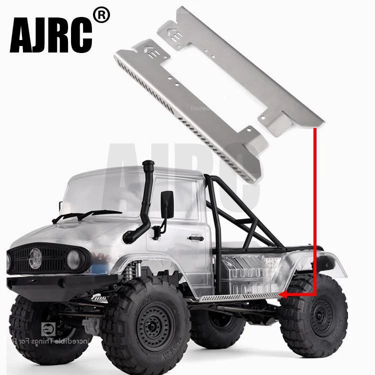 GRC UMG10 섀시 사이드 가드 사이드 스커트, 스테인레스 스틸 아머, AXIAL SCX10 II Unimog, 1/10 ...