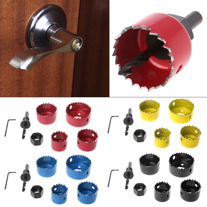 Conjunto de 6 peças de serra circular, broca de corte redonda 32mm 38mm ...