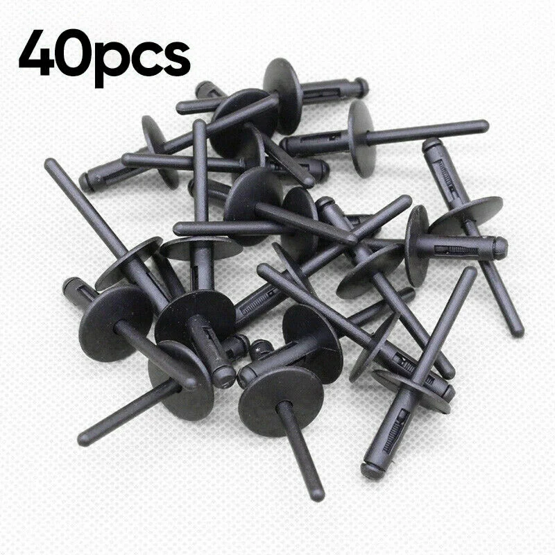 40pcs Car Rivets Exterior Rocker Molding Rivet Bumper Door Sill Fender ...