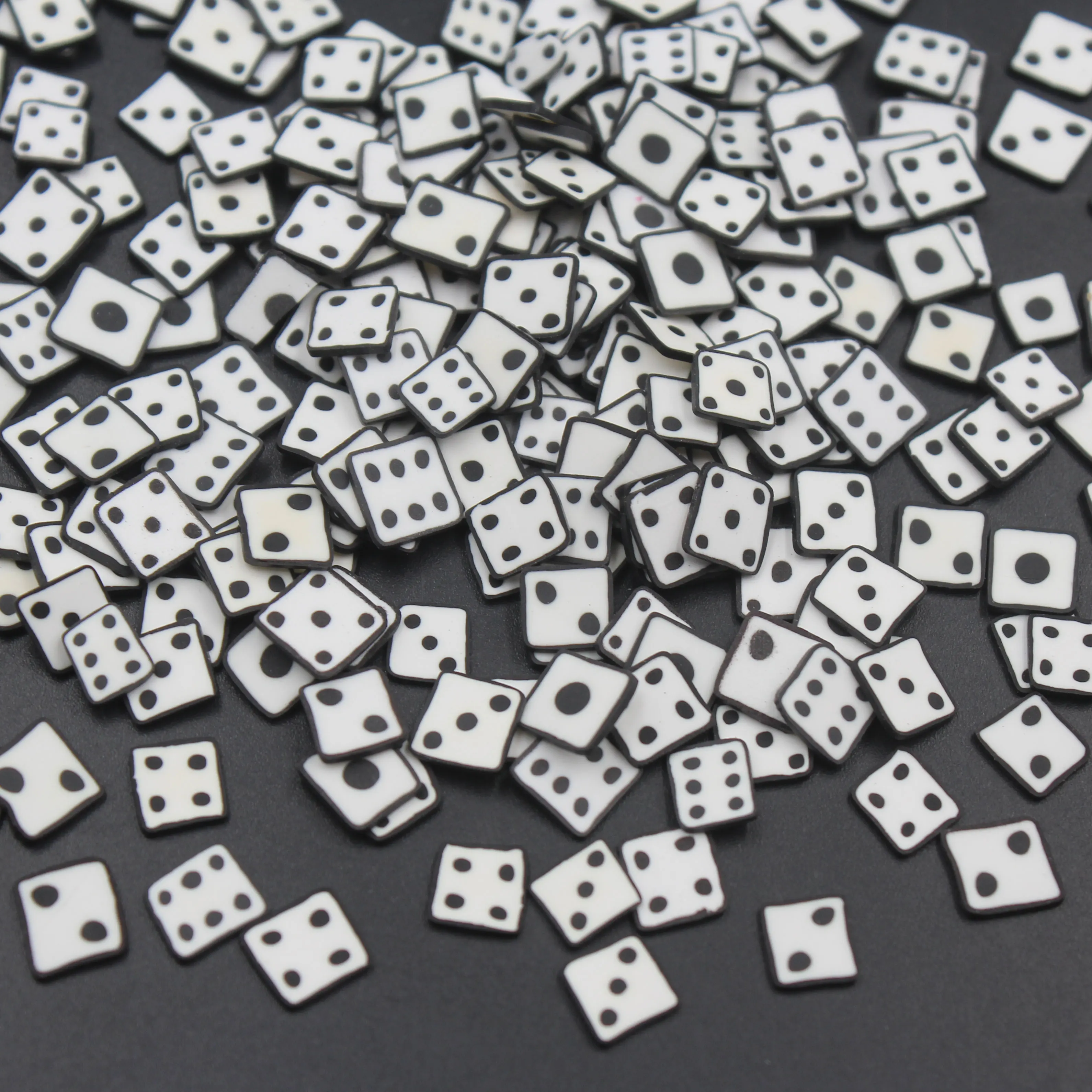 100g/Lot Polymer Clay Dice Slices Sice Sprinkles Domino Soft Pottery ...