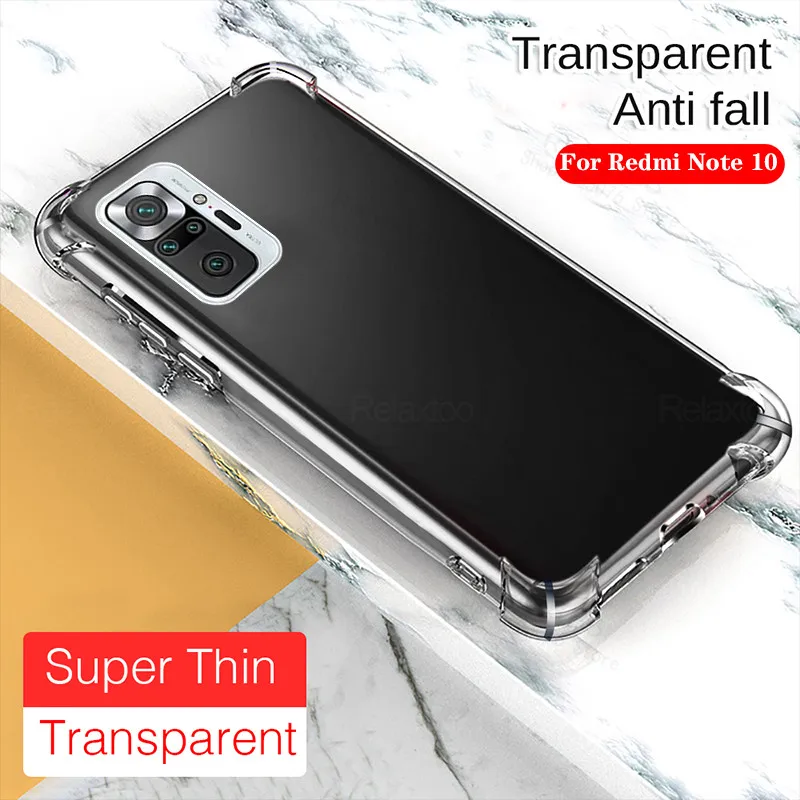 Shockproof Transparent Soft Tpu Phone Case For Xiaomi Note 10 10s ...