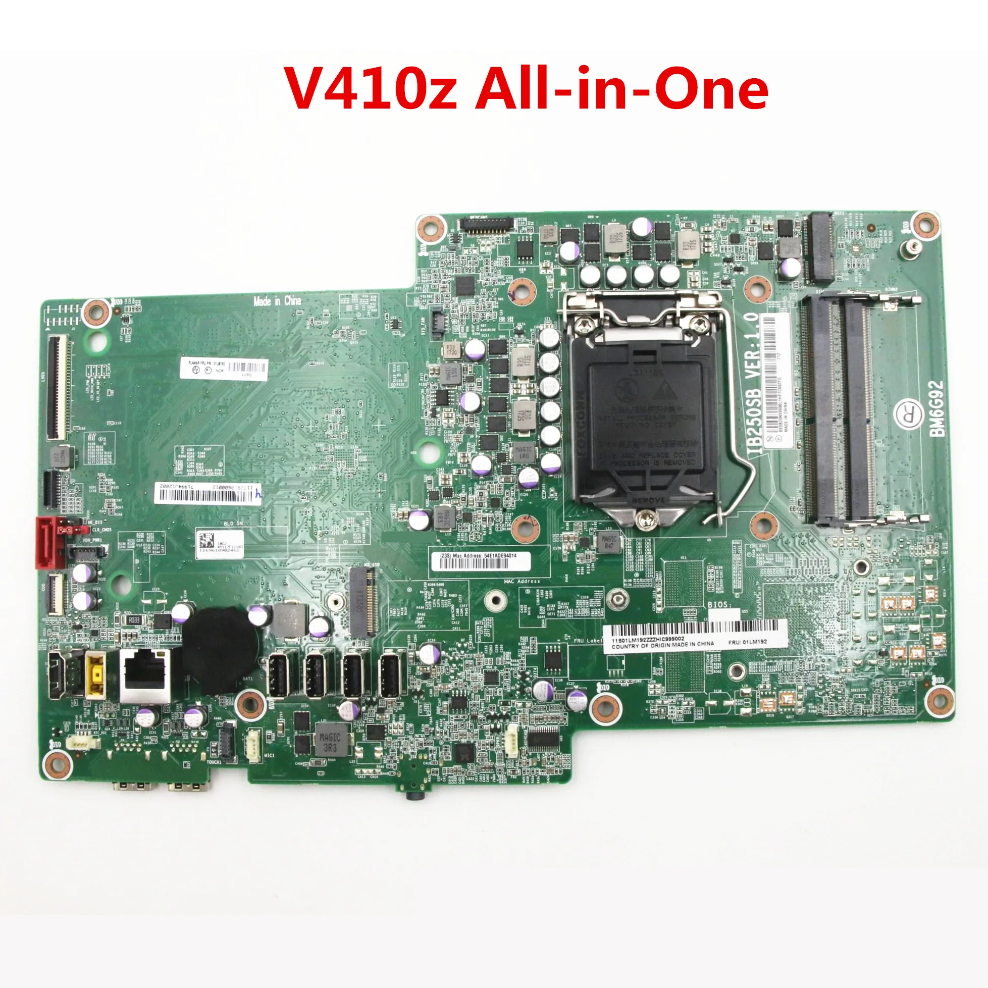 Lenovo-V410z-All-in-One-anakart-IB250SB-VER-1-0-01LM192-01LM191-LGA ...