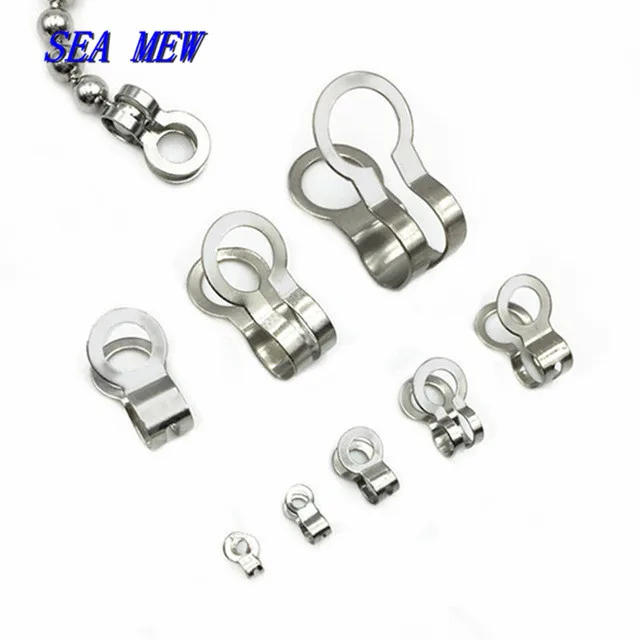 Stainless Steel Double Loops Beads Buckles Cove Clasps Cord End Caps ...
