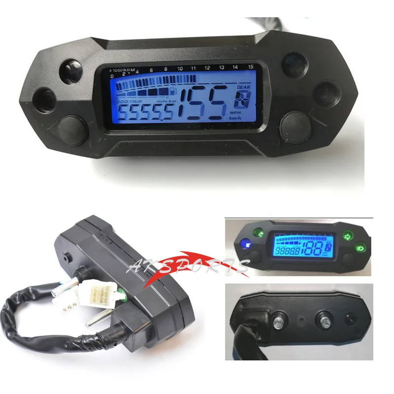 New-motorcycle-LCD-speedometer-digital-electric-modified-mini ...