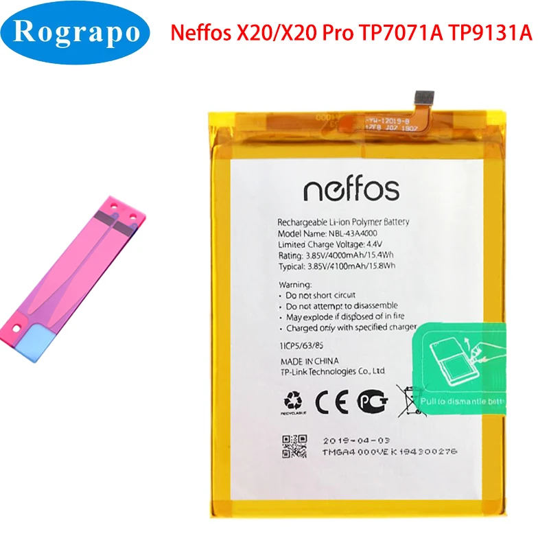 Nbl-35b3000 Nbl-40a2920 Nbl-38a2500 Nbl-38a2250 Phone Battery For Tp-link Neffos X9 C7 Y7 C9 C9a ...