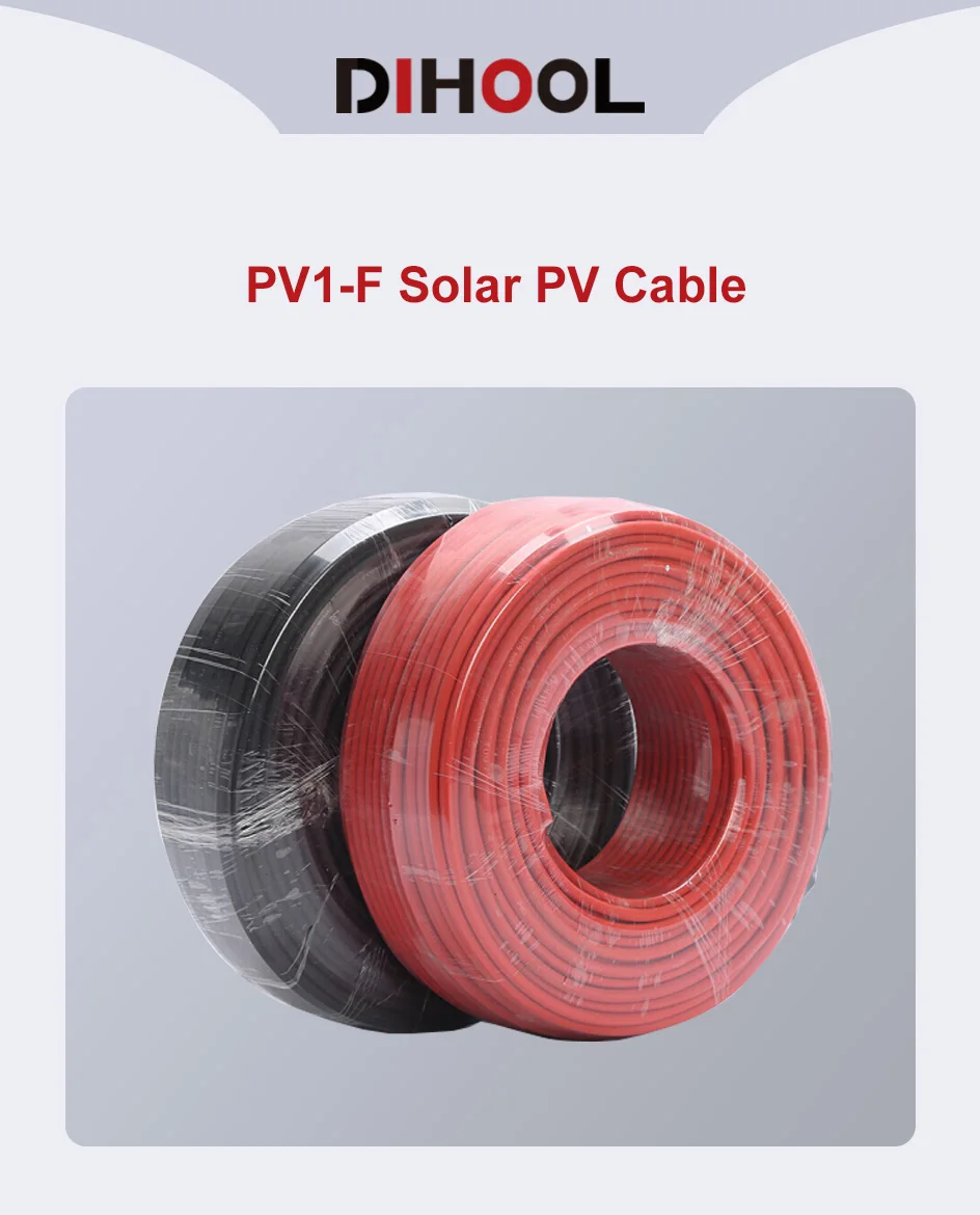 Black and Red a pair-12 AWG 4mm2-1m -Fil de câble solaire 16-14-12-10-8 ...