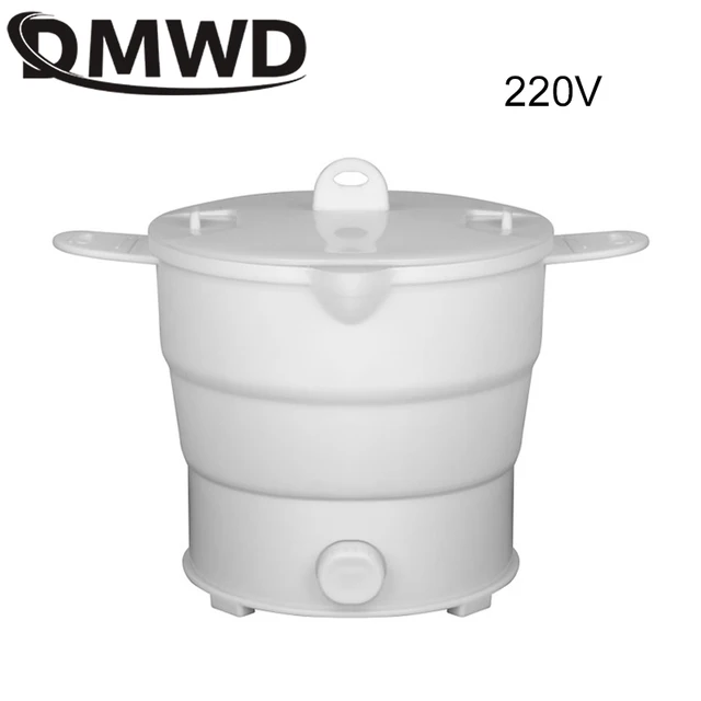 110V/220V Silicone Electric Skillet Mini Hotpot Multifunction Pasta ...