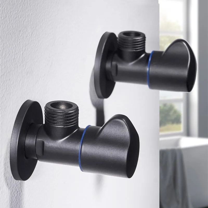 Angle-Filling-Valve-Black-G1-2-Stainless-Steel-Water-Heater-Hot-Cold ...
