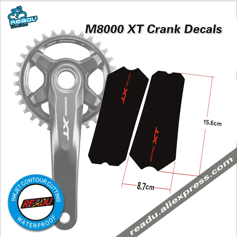 M8000 XT crank sticker Tooth plate stickers crank protection Tooth ...