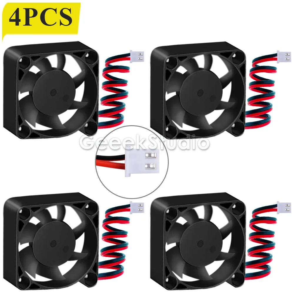 4 Pack 3D Printer 4010 Cooling Fan Brushless 12V 40mm Quiet DC 40*40*10 ...