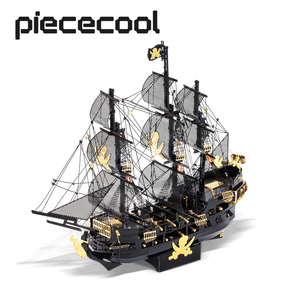 Piececool-3D-Metal-Puzzle-Building-Blocks-Black-Pearl-Model-DIY ...