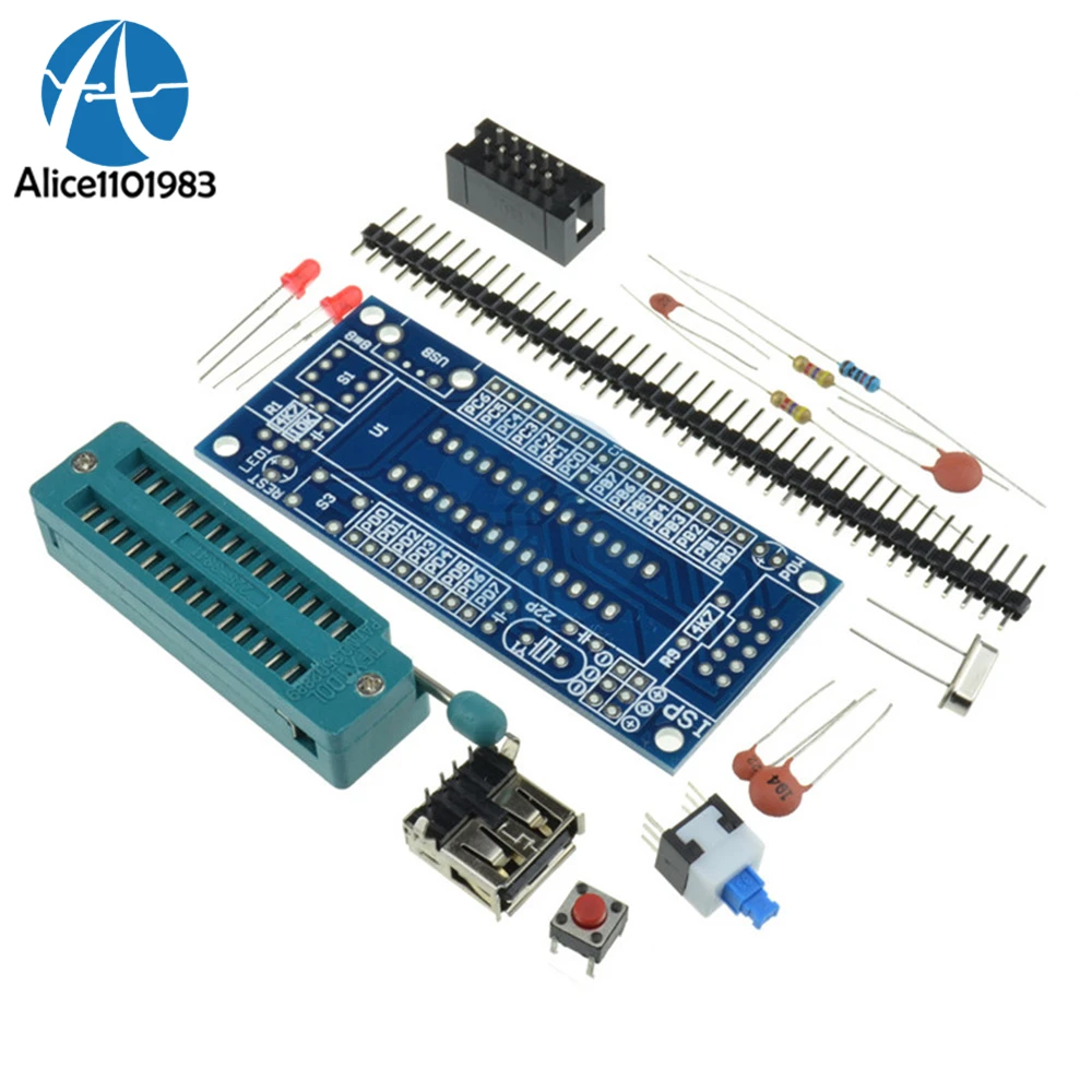 ATmega8-ATmega48-AVR-Small-System-Development-Board-Miniature-Mini ...