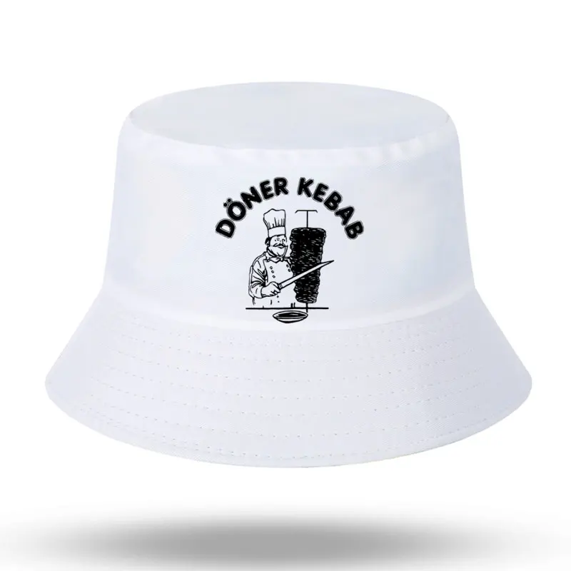 Doner-Kebab-Print-Men-Women-Bucket-Hat-Outdoor-Sunscreen-Beach-Cap ...