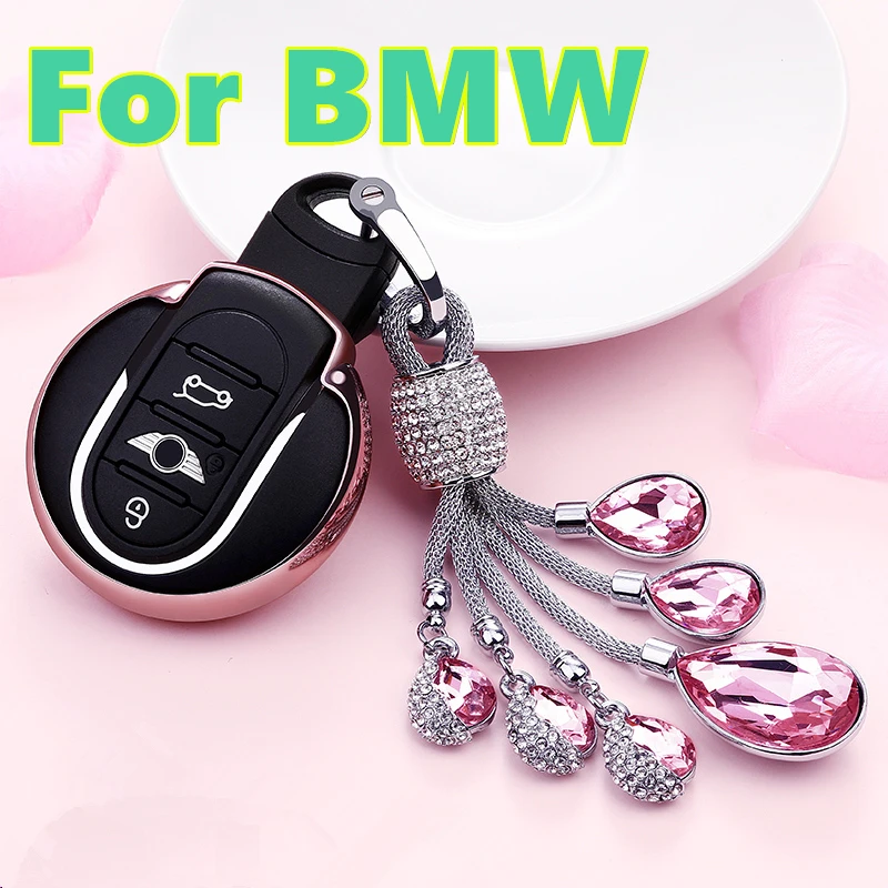 For BMW mini cooper car key set colorful multi color car key shell ...