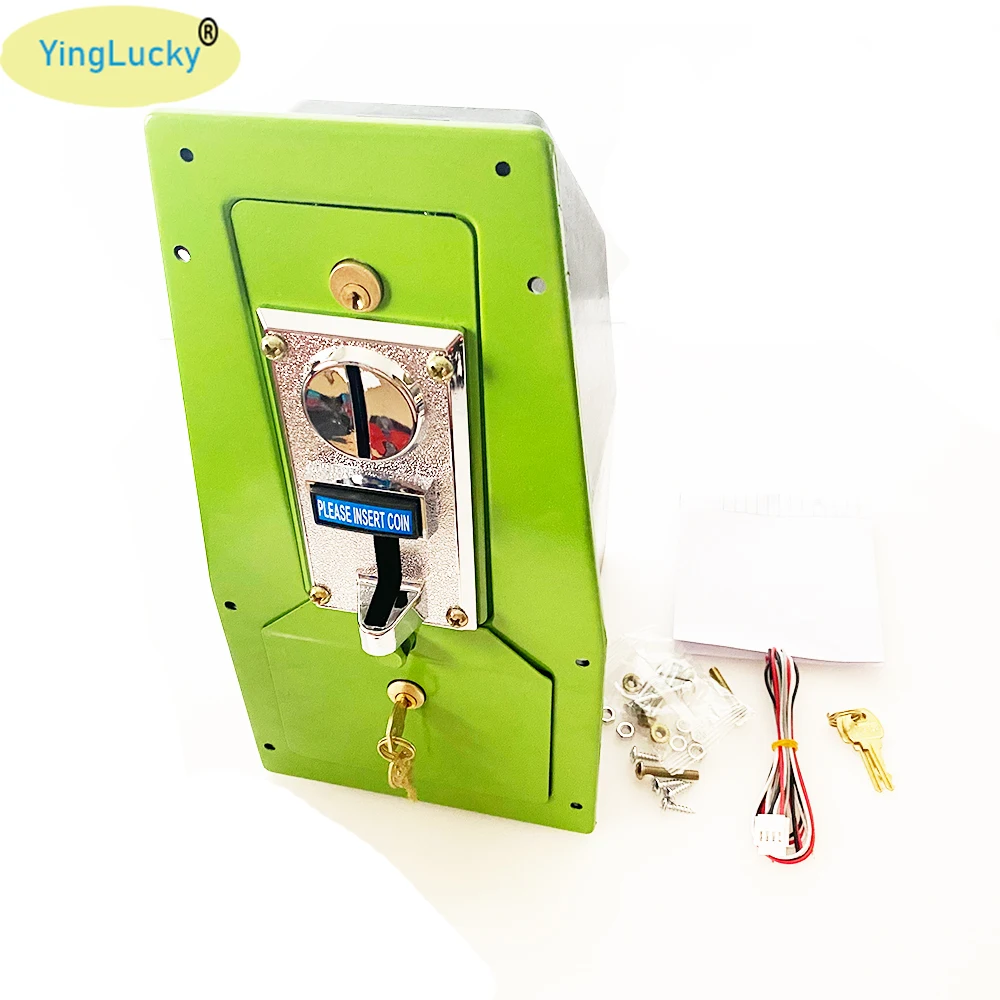 Arcade coin acceptor with arcade door to accept game tokens Multi ...