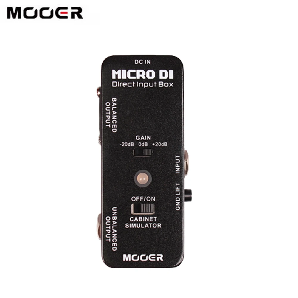 MOOER-MICRO-DI-Cabinet-Simulator-Guitar-Pedal-DI-Box-Guitar-Effect ...