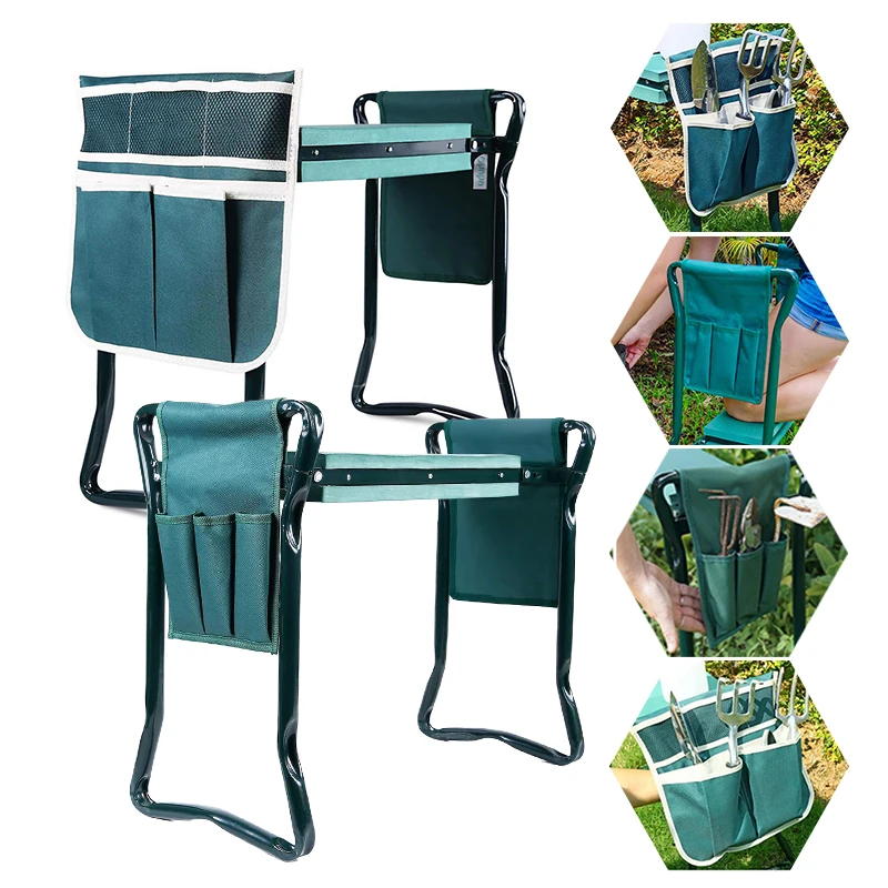 Newly 2 Pcs Tool Side Bag Pockets Pouch for Garden Bench Garden Kneeler ...