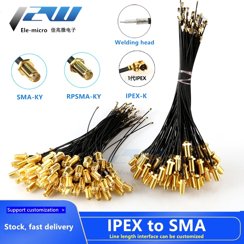 5pcs Sma Connector Cable Female To Ufl/u.fl/ipx/ipex Ufl To Sma Female ...