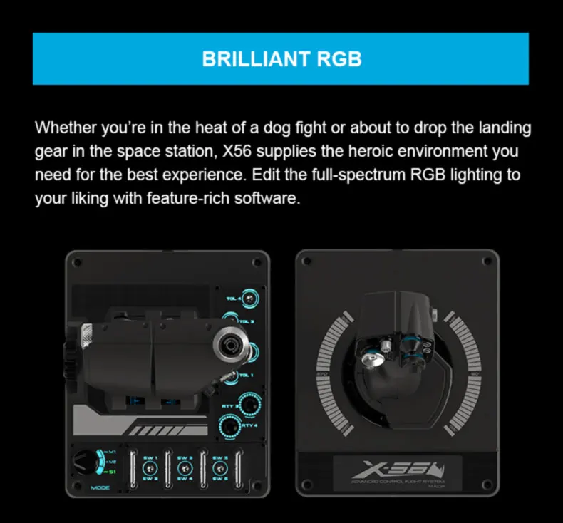 Kontroler Logitech G X56 Hotas Rgb Warehouse Sale | elevate.in