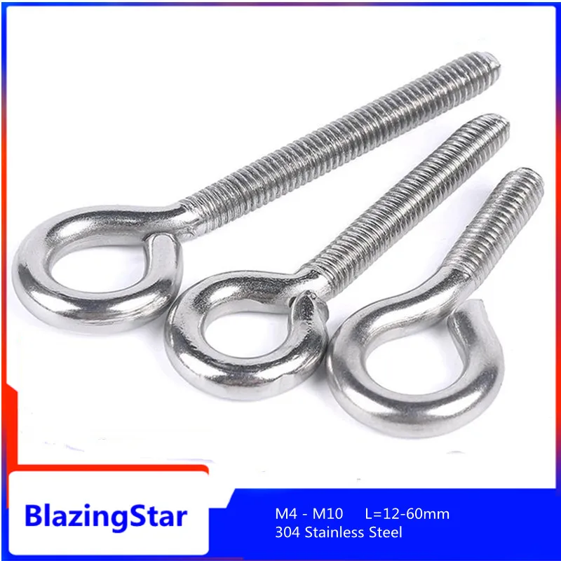 M4-M10-304-Stainless-Steel-Sheep-Eye-Screw-Closed-Hook-With-Ring-Screw ...