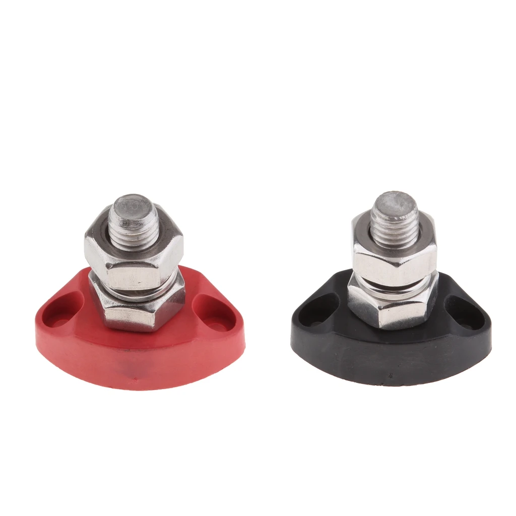 2pcs Junction Block Power Post Insulated Terminal Stud For Marine Boat ...