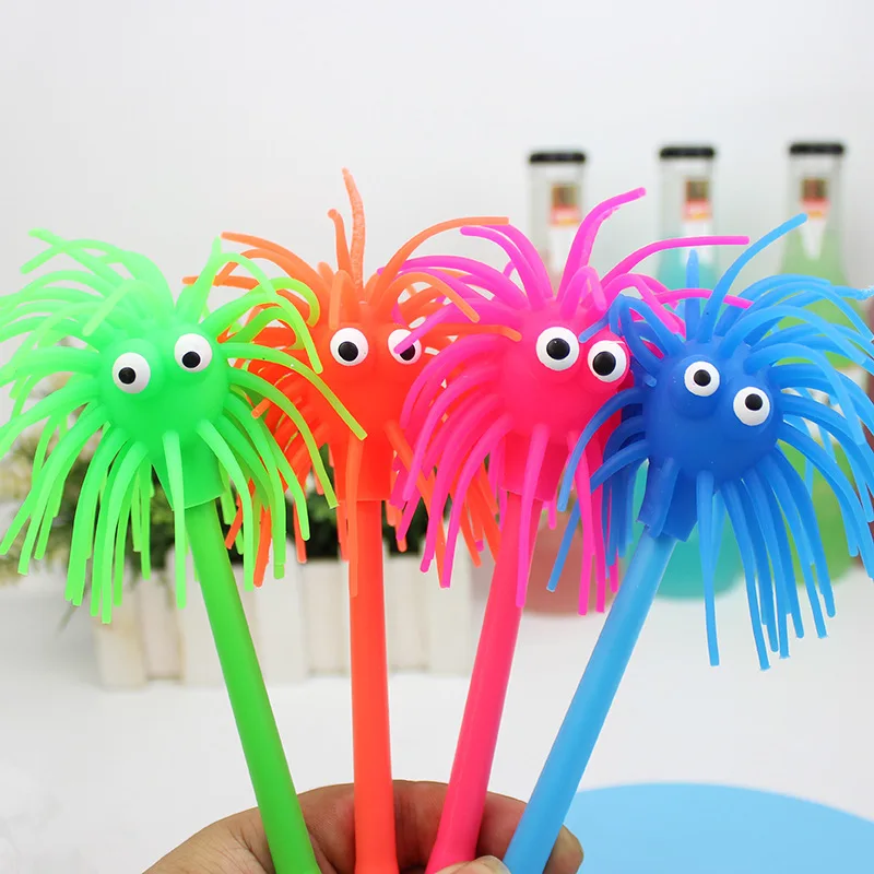 1 Piece Lytwtw's Cute Creative Cartoon Ball Decompression Gel Ink Pens ...