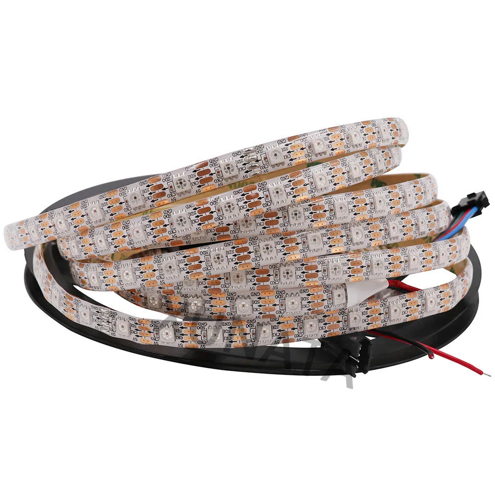 5V Smart Led Pixel Strip Light 5050 WS2801 IC 5m 30/60LED Flexible Tape ...