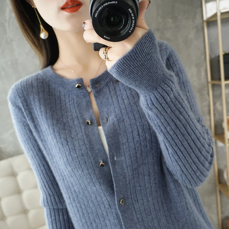 100% Pure Wool Sweater Autumn/winter 2021 New Cashmere Sweater Women's ...