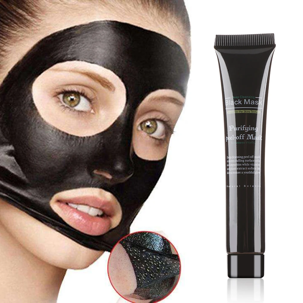 Bamboo Charcoal Peeling Off Black Mask Blackhead Remover Suction Face ...