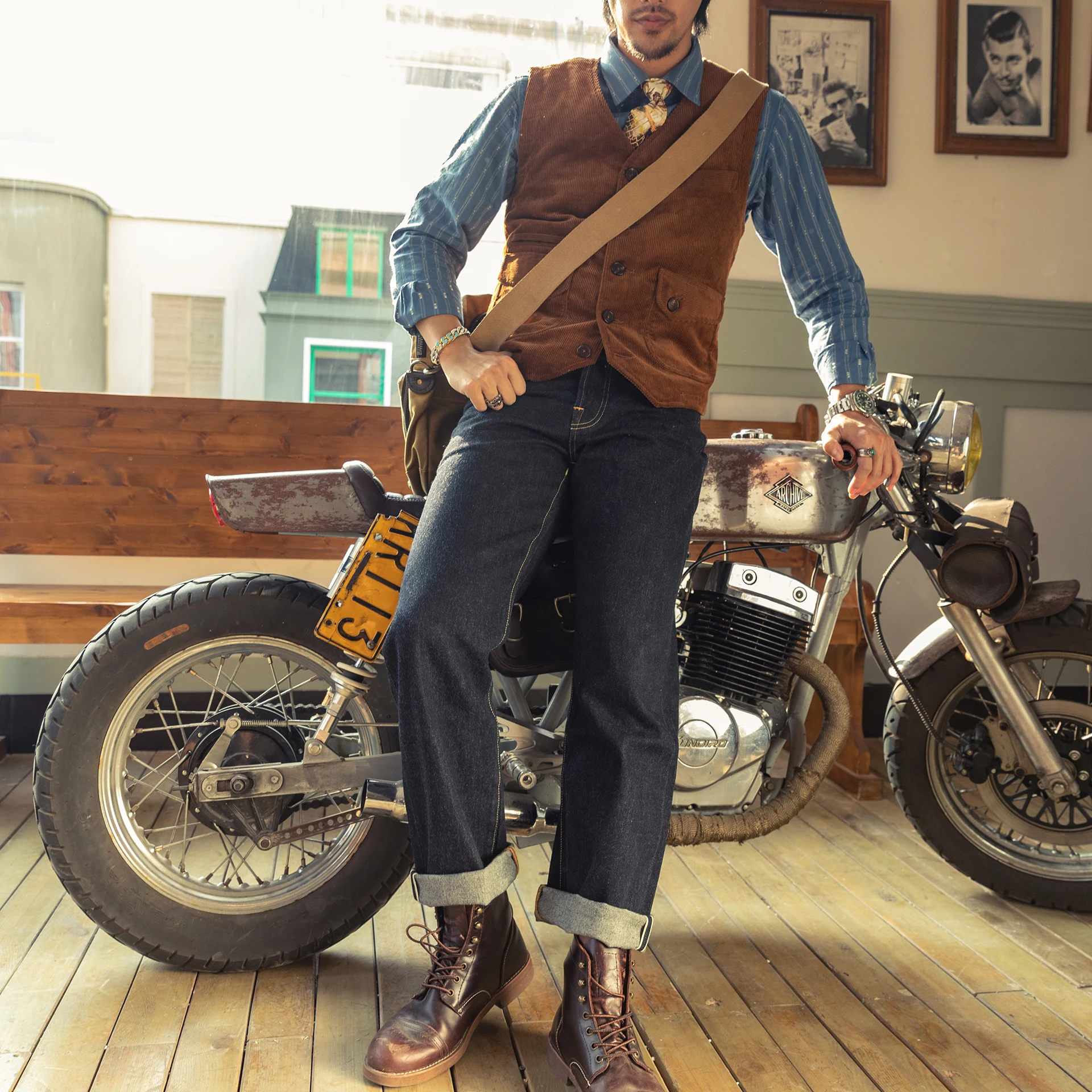 47501-0002-Rock-Kann-Rollen-Vintage-14-unzen-Indigo-Selvage-Stilvolle ...