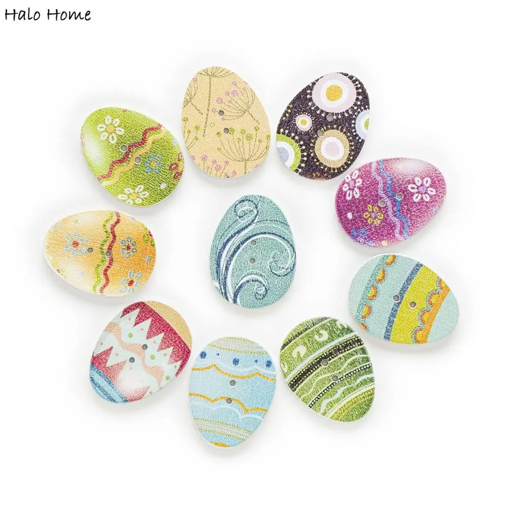 30pcs-Easter-egg-Wood-Buttons-for-Sewing-Scrapbooking-Clothing-Headwear ...