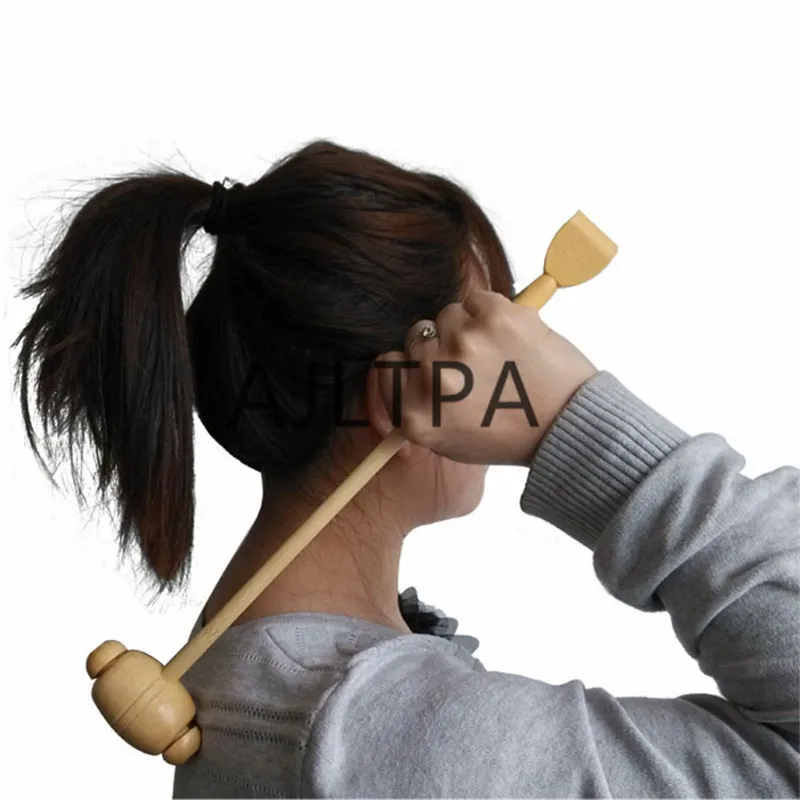 100pcs/lot Portable Massage Hammers Wooden Health Care Tool Neck Back ...