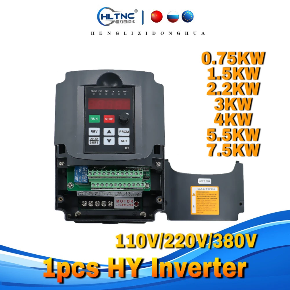 Hy Inverter 0.75kw 1.5kw 2.2kw 3kw 4kw 5.5kw 7.5kw Frequency Converter ...