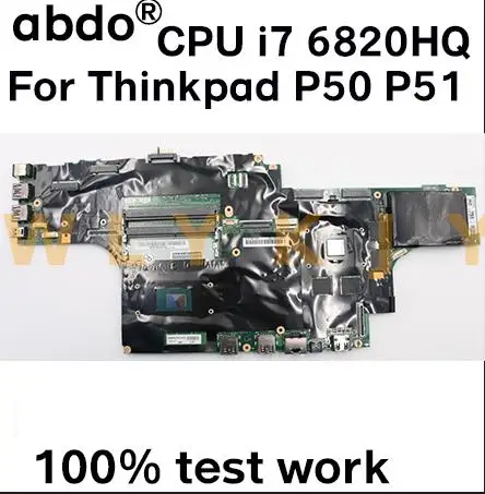 Placa base para portátil Lenovo Thinkpad P50 CPU i7 6820HQ 100% trabajo ...
