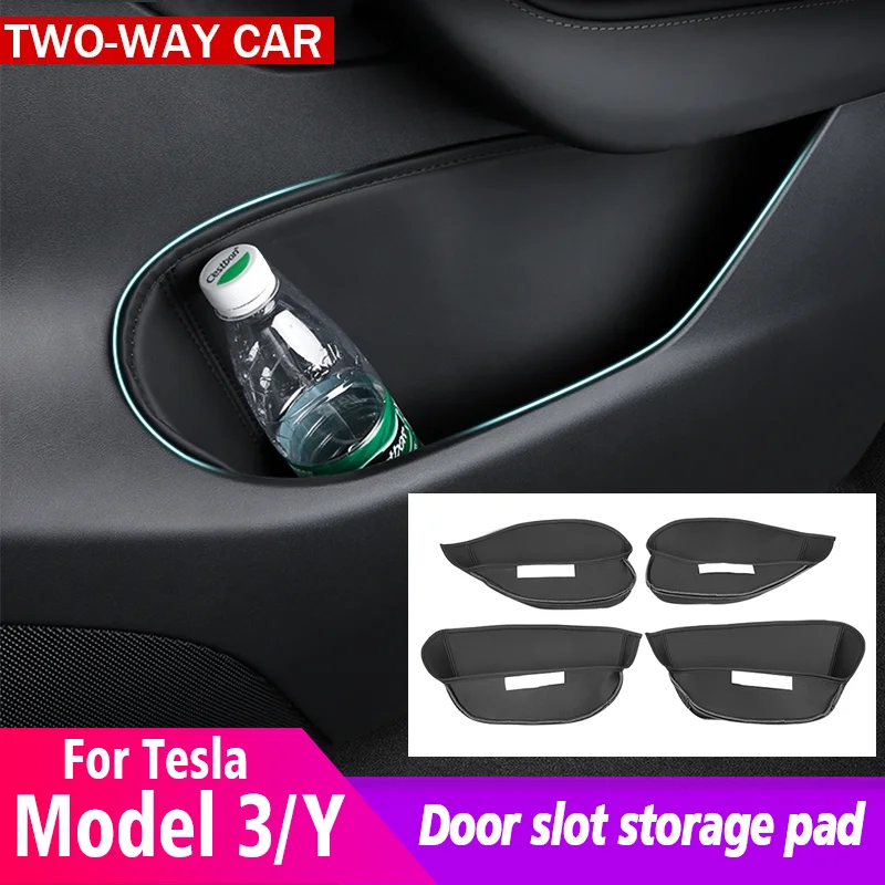For Tesla Model Y model 3 Door Storage Slot Cushion Interior ...