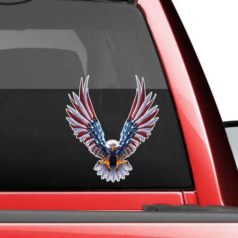 Vulture American Flag Refit Sticker Car Body Racing Side Door Long ...