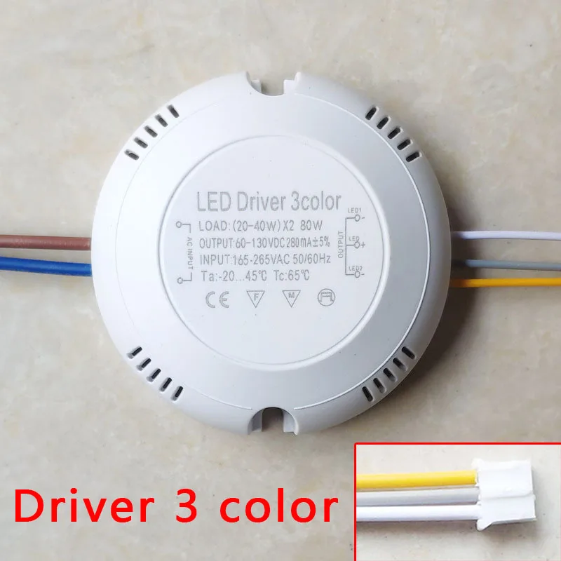 LED Driver Current 280mA 8-24W/20-40W SMD PCB light Ceiling Power ...