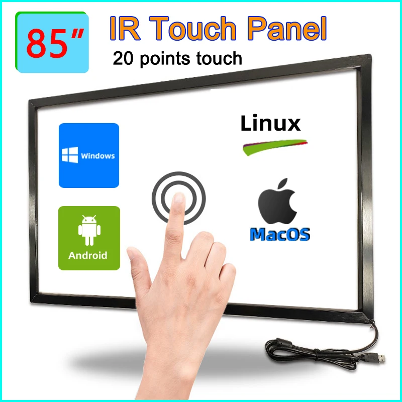 HaiTouchs-85-Inch-IR-Touch-Screen-Panel-without-Glass-Infrared-Multi ...