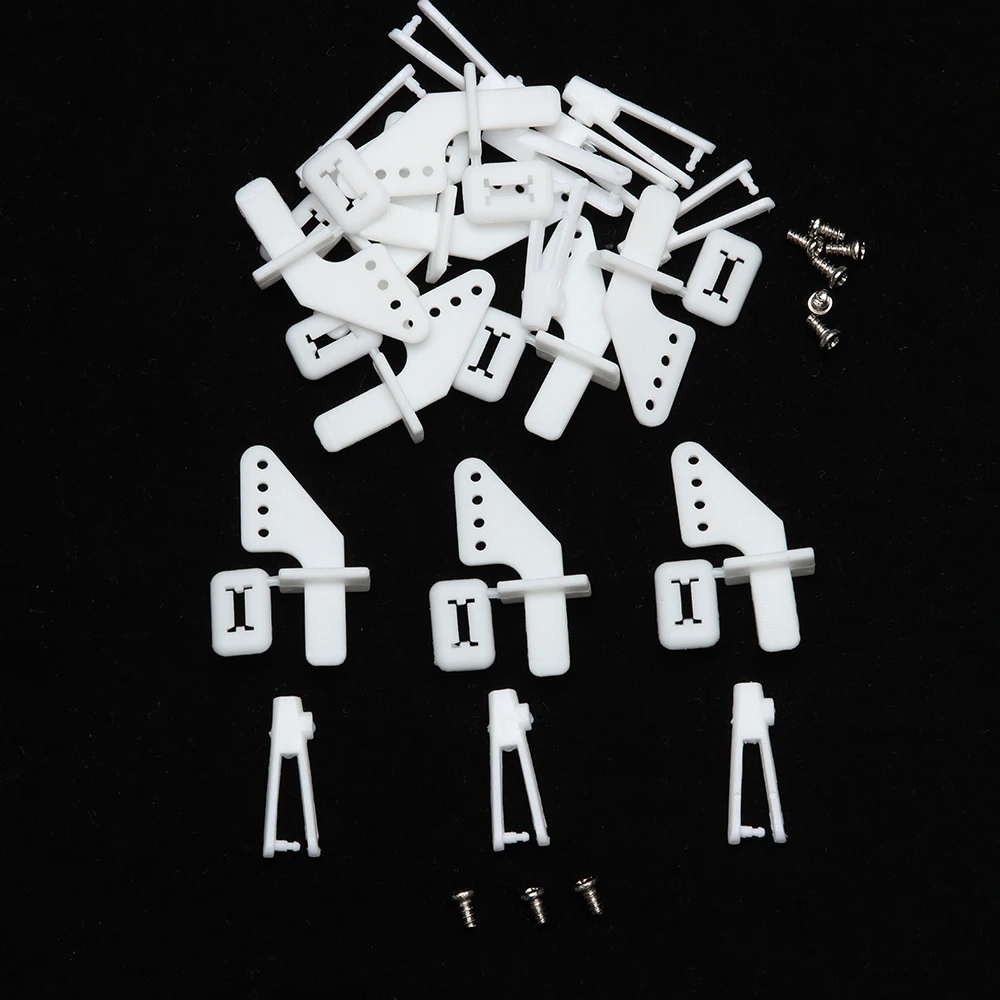 10 Sets Medium Lock On Nylon Control Horn And Clevis 21mm Set Rudder ...